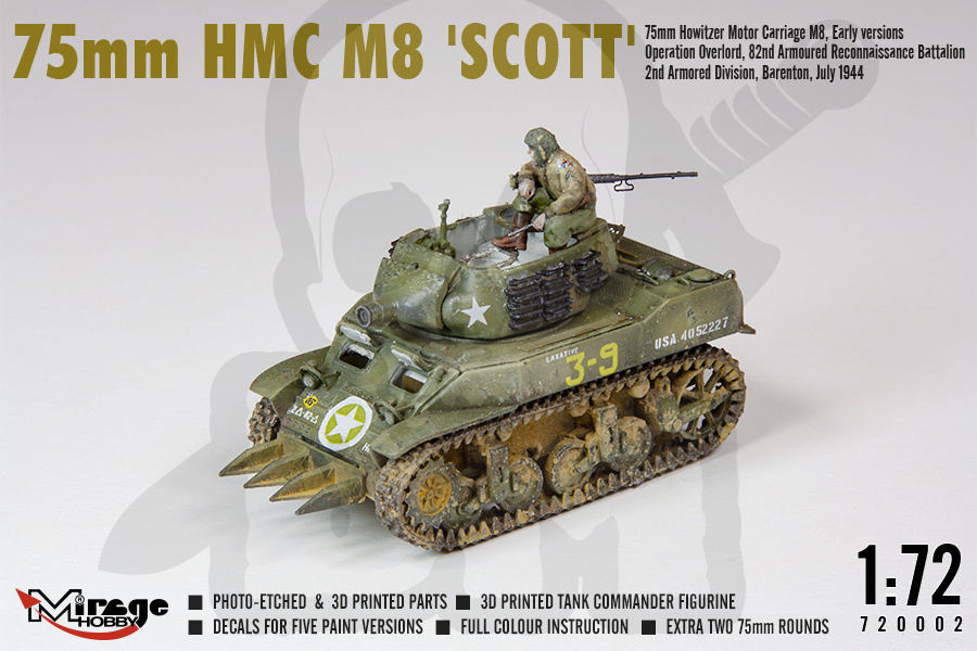 Battle-Models > 1:72 75mm HMC M8 "SCOTT" Operacja Overlord
